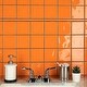 Merola Tile Twist Square Orange Sunset 11.75" x 11.75" Ceramic Mosaic ...