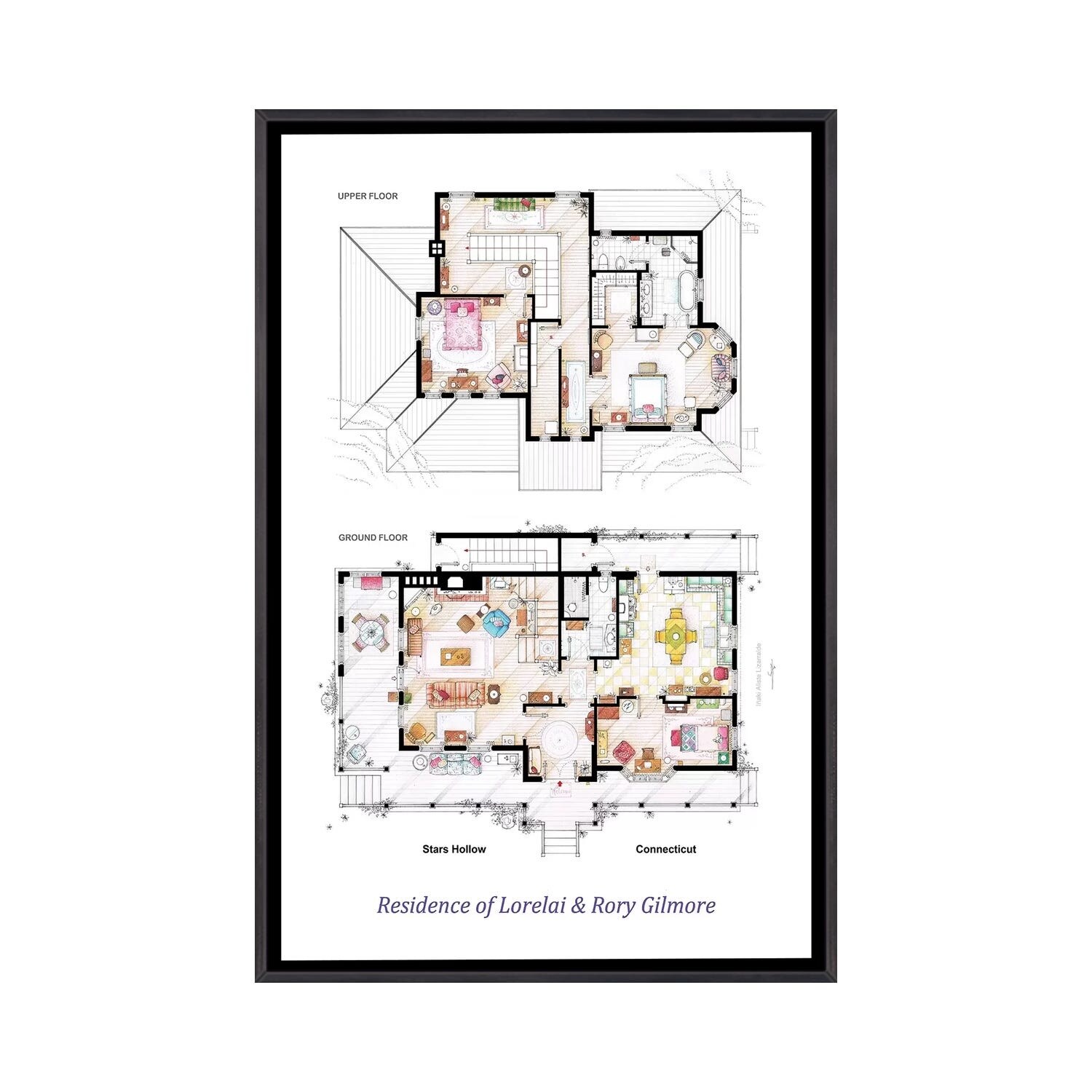 Gilmore Girls Home Plan LUKE'S DINER & APARTMENT (no Cc) Gilmore Girls