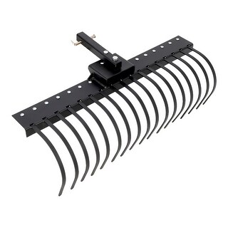 Tractors Rake 17 Pine Straw Rake Fits 2" Receiver for Lawn Tractors or ...