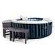 Intex PureSpa Plus Portable Inflatable Jet Spa & Medium PureSpa Benches ...