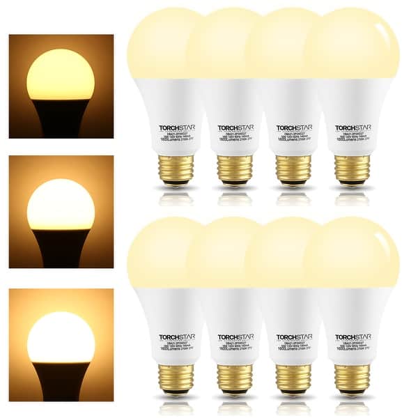 LED 3-Way A21 Bulb, E26 Base, 40/60/100W Equivalent, 2700K Soft White ...