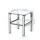 Black tea table glass side table bedroom corner table - Bed Bath ...