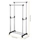 Heavy-Duty Double Bar Garment Rack with Wheels - Bed Bath & Beyond ...