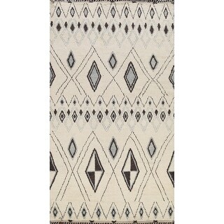 Vegetable Dye Moroccan Berber Area Rug Wool Handmade Oriental Carpet ...