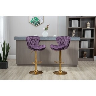 Modern Lifting Chairs Set of 2 with Tufted Backrest and Footboard ...