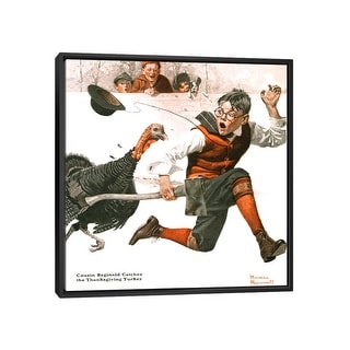 iCanvas "Cousin Reginald Catches the Thanksgiving Turkey" by Norman ...