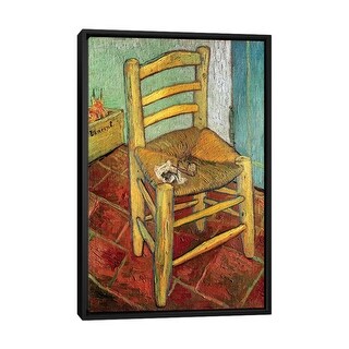 iCanvas "Vincent's Chair, 1888" by Vincent van Gogh Framed Canvas Print ...