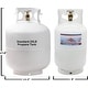 Flame King 10LB Steel Propane Tank Cylinder with Type 1 OPD Valve - Bed ...