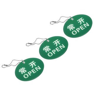 3pcs Valve Identifier Tag Normally Open Sign Labeling Holder, White on ...