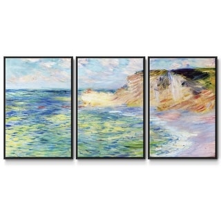 Cliffs at Amont, 1885 - Multi Piece Framed Canvas - Bed Bath & Beyond ...