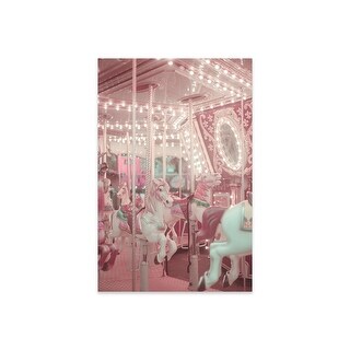 Pastel Pink Carousel Print On Acrylic Glass by Grace Digital Art Co ...