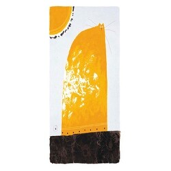 ''Yellow Cat'' by Govinder Nazran Animals Art Print (19.75 x 9 in ...