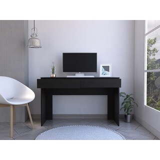 Modern Style Computer Desk, Sit Stand Up Desk with 2-Drawer, Home ...