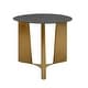 53" Modern Round Dining Table with Marble Top for 4-6, Sintered Stone ...