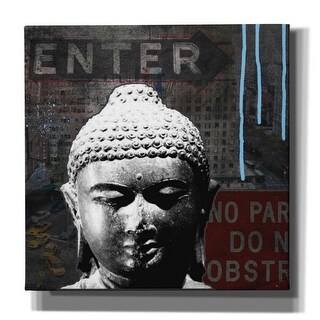 Epic Graffiti 'Urban Buddha IV' by Linda Woods, Canvas Wall Art - Bed ...