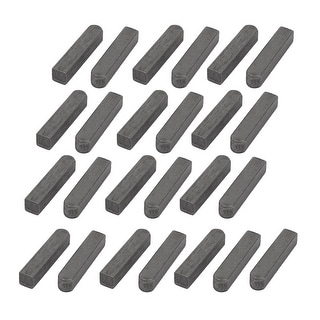 25mmx5mmx5mm Carbon Steel Key Stock Keystock Gray 25pcs - Bed Bath ...