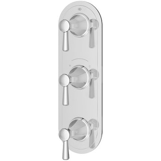 DXV Fitzgerald Dual Function Thermostatic Valve Trim Only with Triple ...