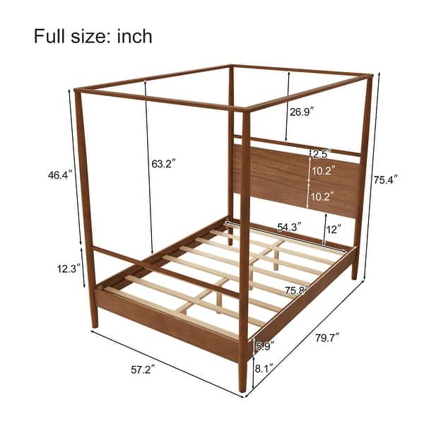 canopy bed dimensions
