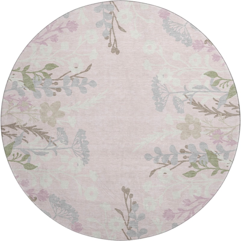 Premium Washable Super Soft Floral Lavina Mayfield Rug - Overstock ...