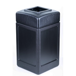 Open-Top Indoor/Outdoor Square 42 Gallon Large Waste Trash Container ...