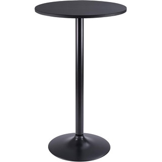 Pub Table Round Bar Height Cocktail Table Metal Base MDF Top - Bed Bath ...