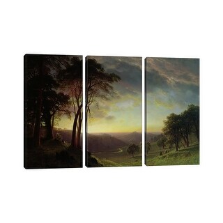 iCanvas "The Sacramento River Valley" by Albert Bierstadt 3-Piece ...