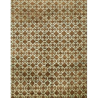 Ahgly Company Machine Washable Abstract Ginger Brown Green Area Rugs ...