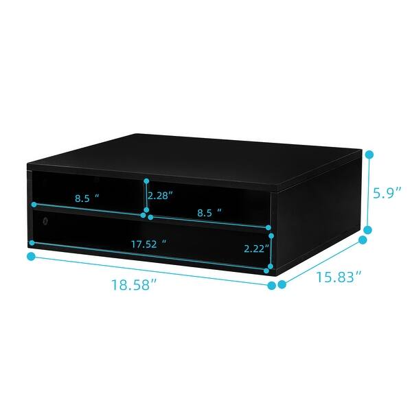 33lb Capacity Printer Stand Computer Riser with Storage for Home Office ...