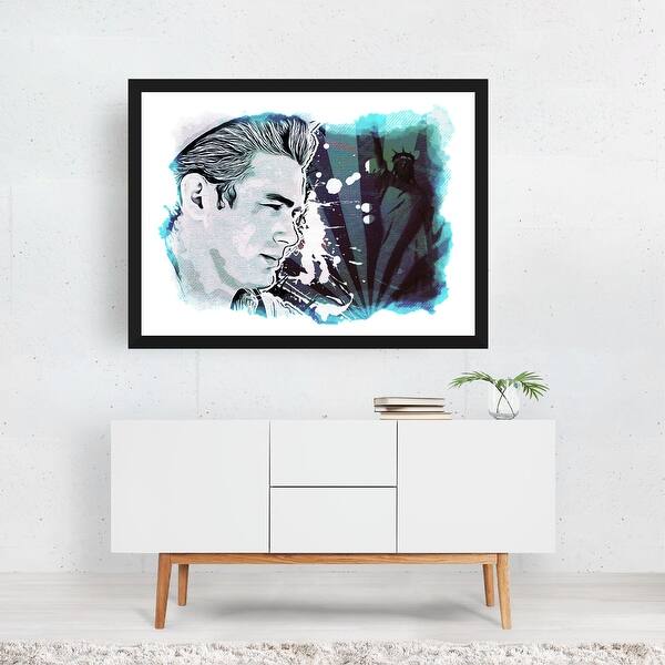 James Dean in New York cartoon Digital Cartoon Art Print/Poster - Bed ...