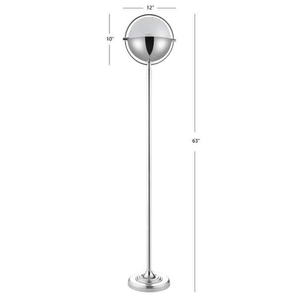 SAFAVIEH Lighting Rensa Orb 63-inch LED Floor Lamp - 12" W x 12" L x 63 ...