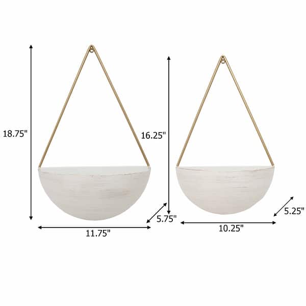 half moon wall baskets