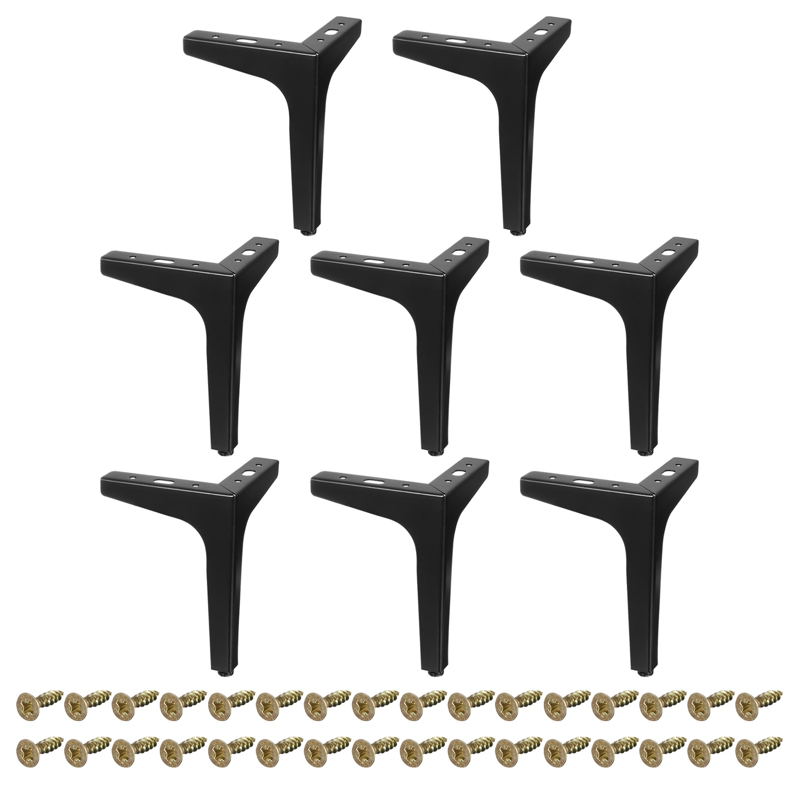 Metal Furniture Legs 5 Inch Furniture Feet Triangle Sofa Legs Black ...