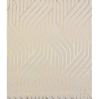 York Wallcoverings Ebb And Flow Almond & Gold Wallpaper - Bed Bath ...