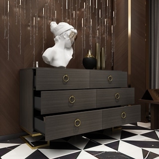 Modern Dresser of Drawers Drawer Organizer Wood Finish Sideboard - Bed ...