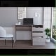Desks, Modern Compact Computer Desk with 3 Drawers and 1 Shelf, 47.4 ...