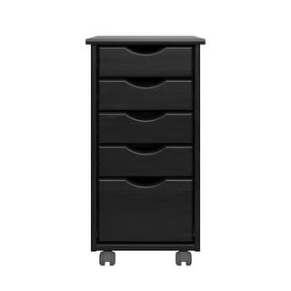 Adeptus Original Roll Cart, Solid Wood, 4 Plus 1 Drawer Narrow Roll ...