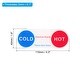 Self Stick Cold/Hot Water Label, Acrylic Waterproof Adhesive Stickers ...