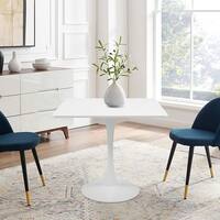 32 Inch Modern Tulip Round Dining Table with MDF Top - 32" x 30" (Dia x ...