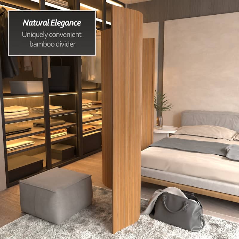 Handmade Bamboo Wave 6-foot Screen (China) - On Sale - Overstock - 7647733