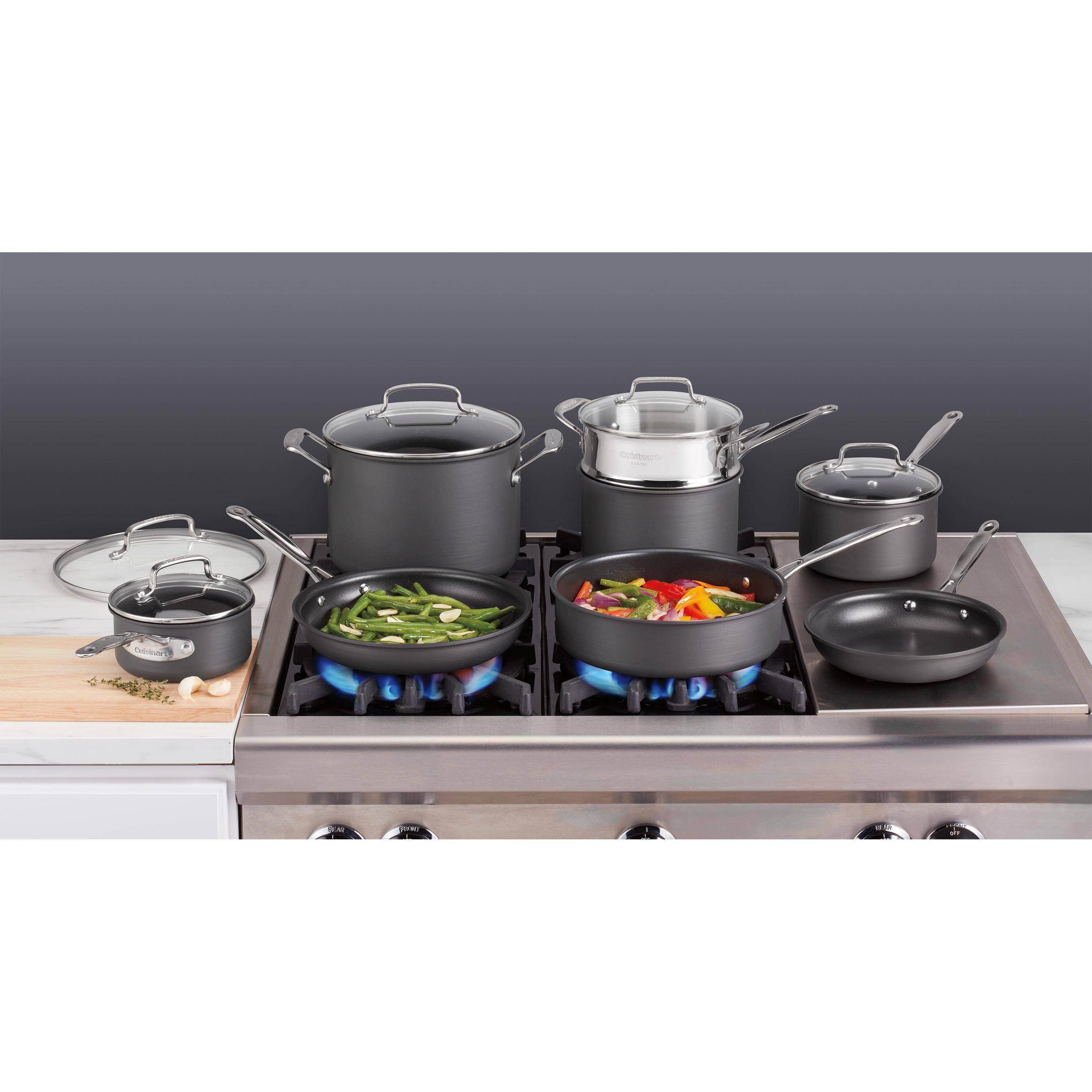 Cuisinart Chefs Classic Nonstick Hard Anodized Cookware 13 Pc Set