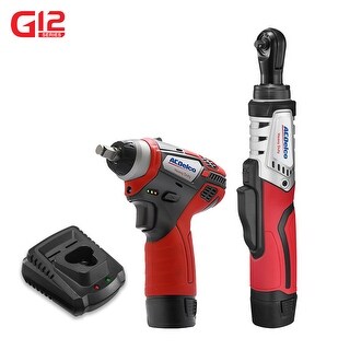 ACDelco G12 Series 2-Tool Combo Kit- 1/4 in. Brushless Ratchet Wrench ...