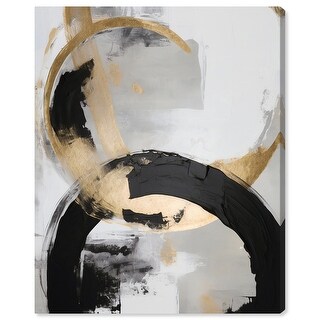Monochromatic Circular Modern Earth Tone Abstracts Canvas Wall Art by ...