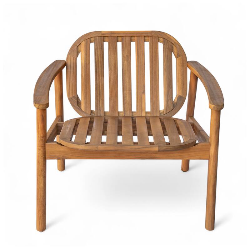 Christopher Knight Home- Alex Outdoor Acacia Wood Club Chair With ...