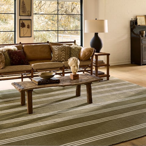 Green Indoor-Outdoor, 9' x 12' Area Rugs - Overstock