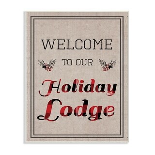 Stupell Our Holiday Lodge Wall Plaque Art - Bed Bath & Beyond - 18073802
