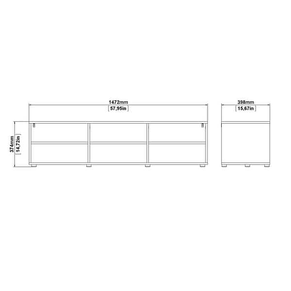 Porch & Den Media 6 Shelf TV Stand - Bed Bath & Beyond - 36297197