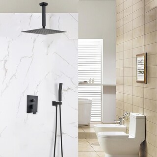 Topcraft 10 Inches Matte Black Shower Set System - Bed Bath & Beyond ...