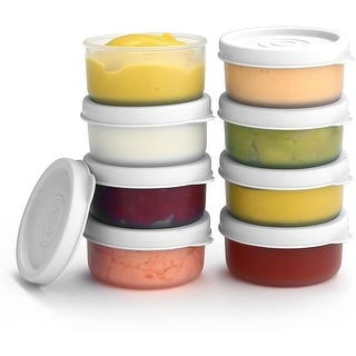 8-Piece Airtight Food Storage Container Set with Lids, 1.3-Oz, BPA-Free ...