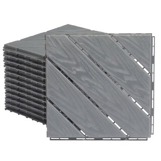 27-Pieces Plastic Interlocking Deck Tiles 12x12 Inch - Bed Bath ...