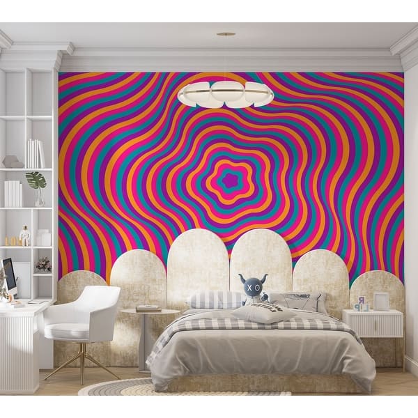 psychedelic room wallpaper